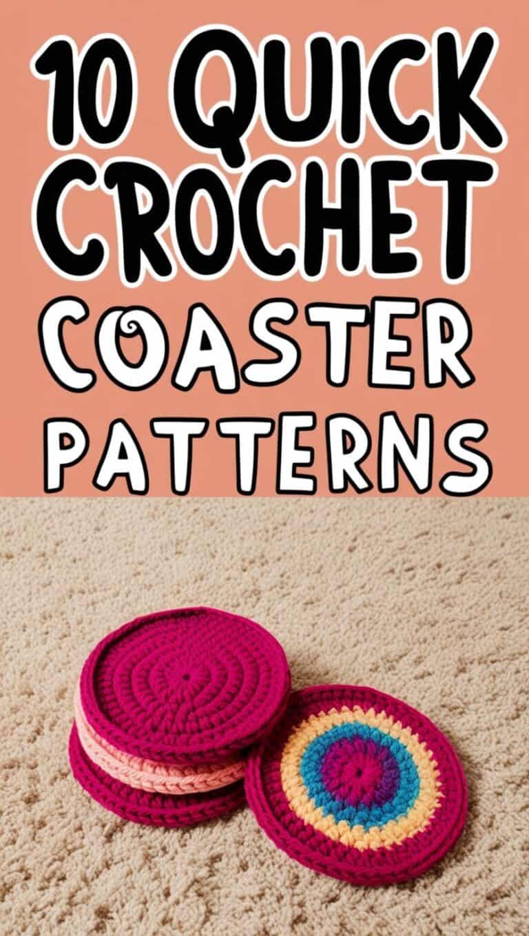 10 Quick and Easy Crochet Coaster Patterns to Try